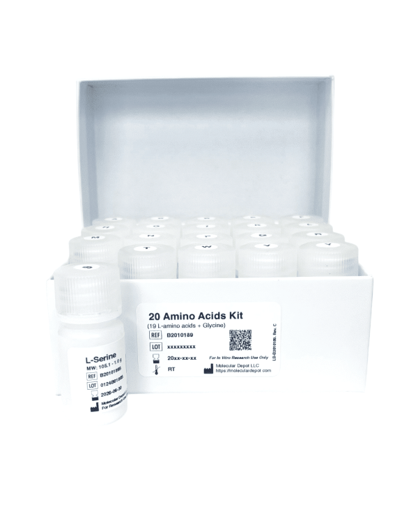20 Amino Acids Kit (19 L-amino acids + Glycine) - Molecular Depot